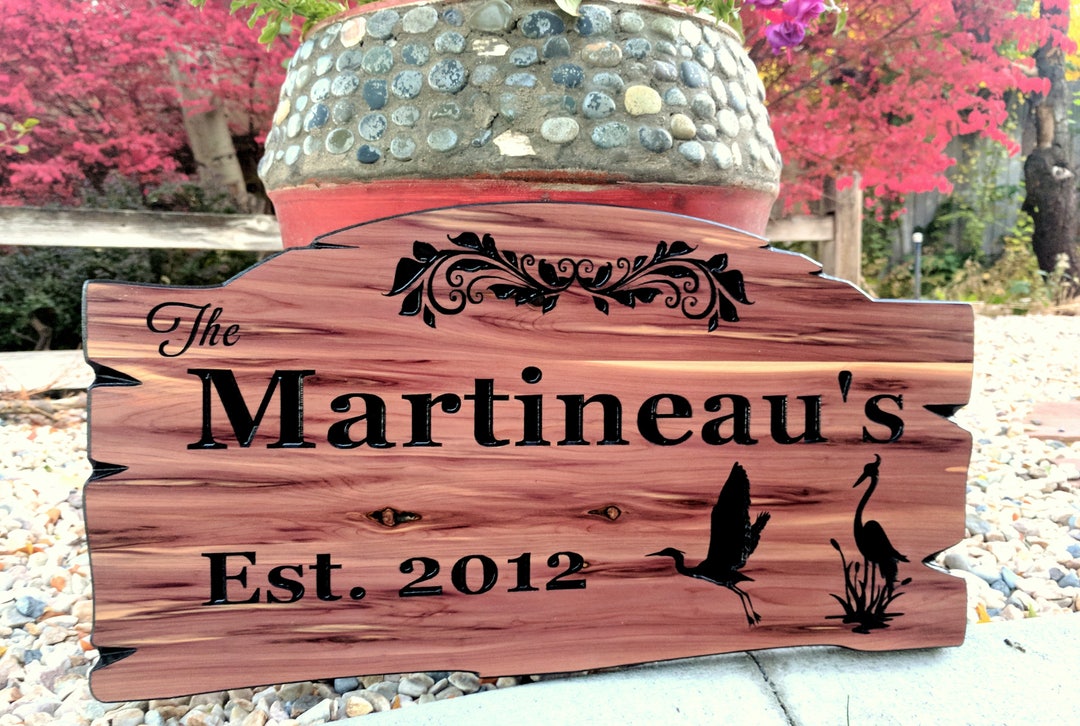 Custom Wood Signs Personalized Wood Signs Outdoor Wall Hangings Carved ...