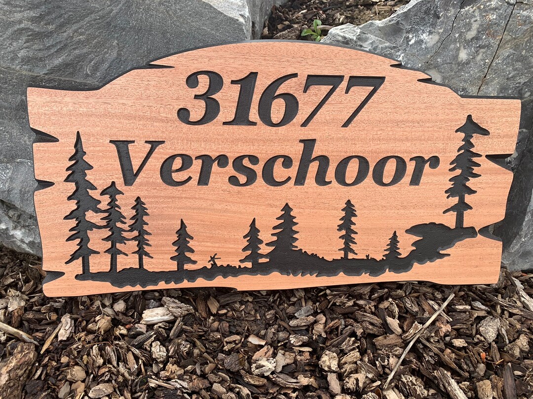 Custom Wood Signs Personalized Outdoor Welcome Sign Rustic Cedar Camp ...