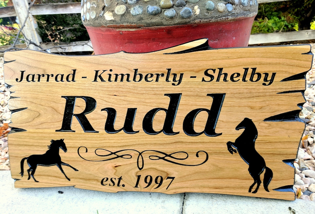 Custom Wood Signs Personalized Wood Signs Outdoor Wall Hangings Carved ...