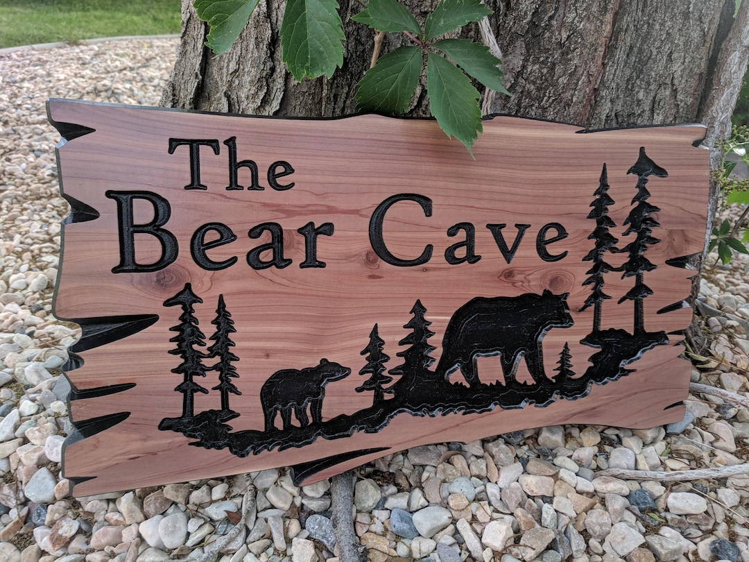 Custom Outdoor Wood Sign Personalized Sign Engraved Home Decor Cabin ...