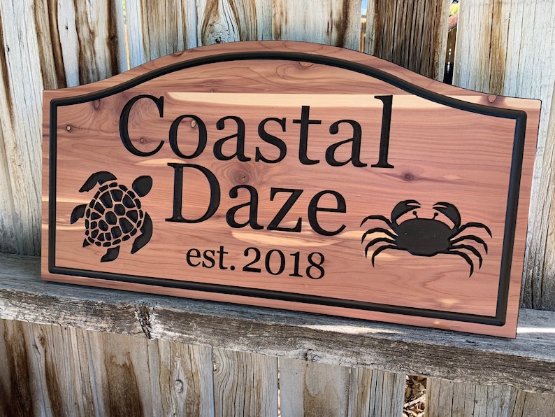 Custom Carved Wood Sign: Beach House Decor, Nautical Theme 901 - Etsy