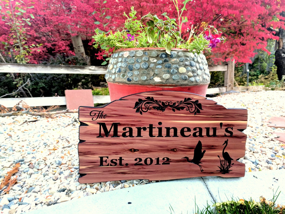 Custom Wood Signs Personalized Wood Signs Outdoor Wall | Etsy