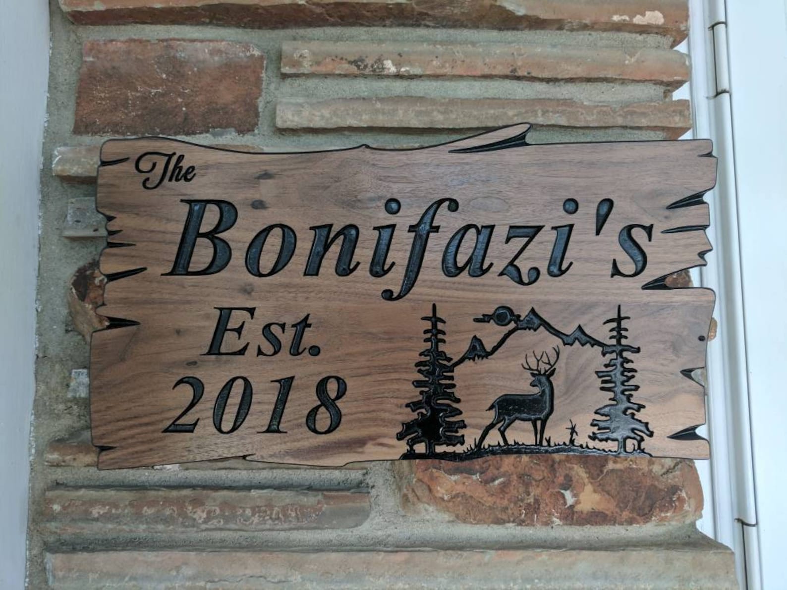 Custom Wood Sign Family Name Sign Rustic Home Decor Welcome | Etsy