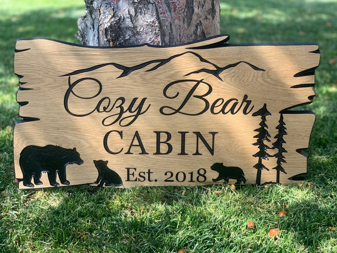 Custom Wood Signs Personalized Engraved Welcome Sign Outdoor Signs Camp ...