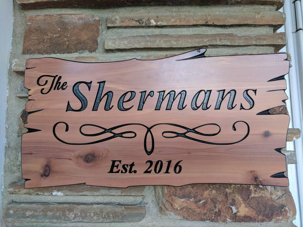 Carved Wood Signs Personalized Wood Sign Custom Wood Signs | Etsy
