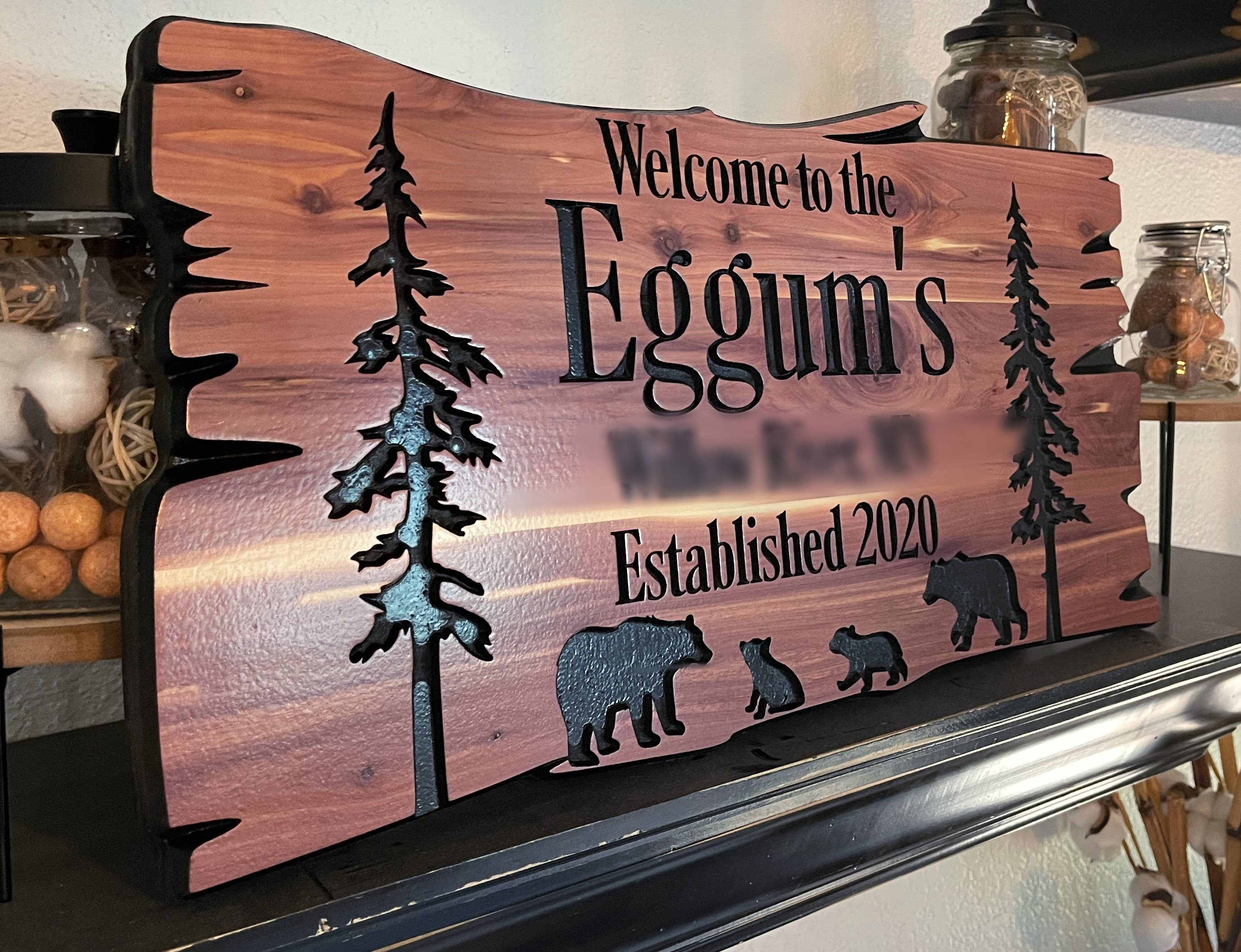 Custom Outdoor Wood Sign Personalized Cabin Camp Decor Welcome - Etsy