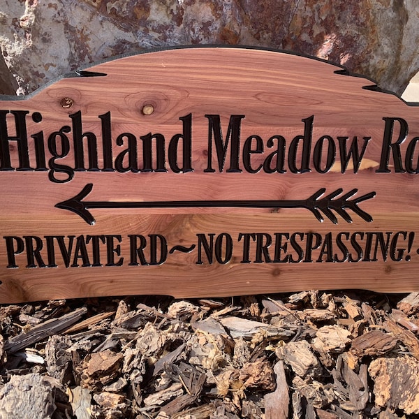 Cedar Arrow Signs - Etsy