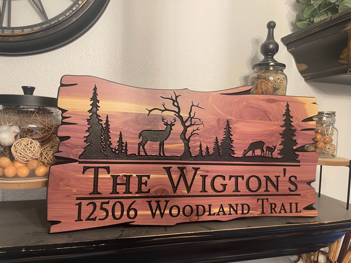 Custom Outdoor Wood Sign Personalized Cabin Camp Decor Welcome - Etsy
