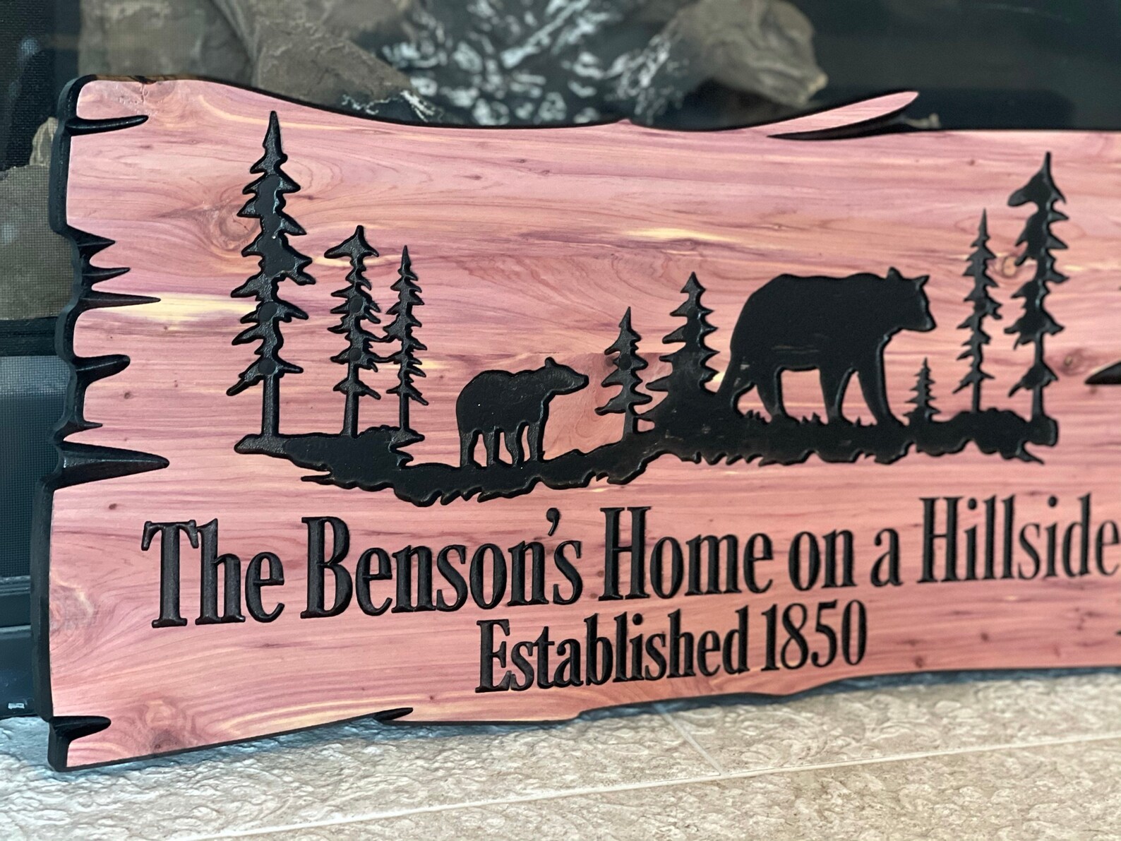 Custom Wood Signs Personalized Engraved Welcome Sign | Etsy