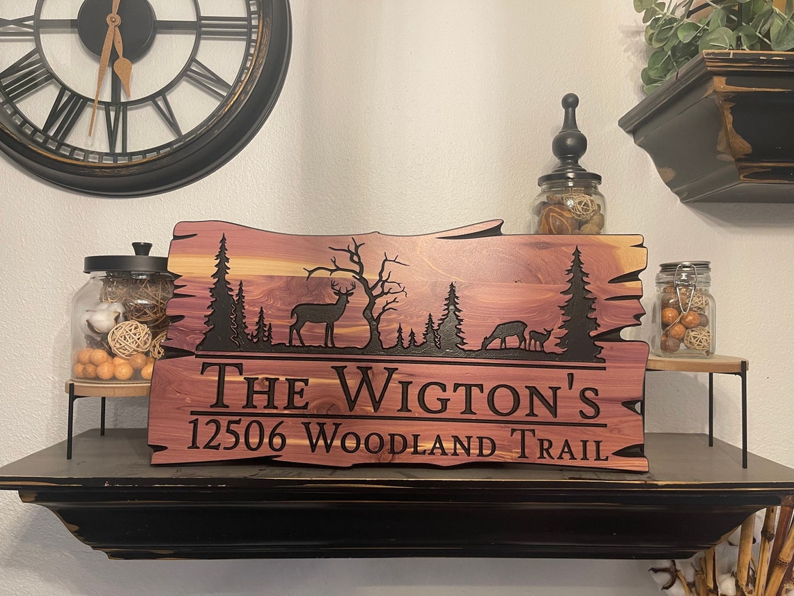 Custom Outdoor Wood Sign Personalized Cabin Camp Decor Welcome - Etsy