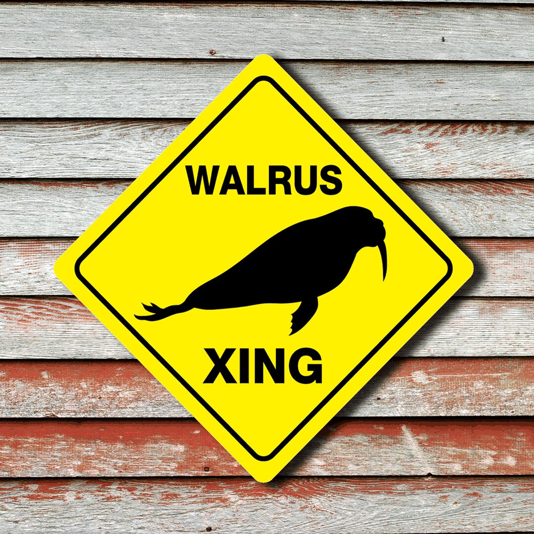 WALRUS CROSSING Funny Novelty Xing Sign - Etsy