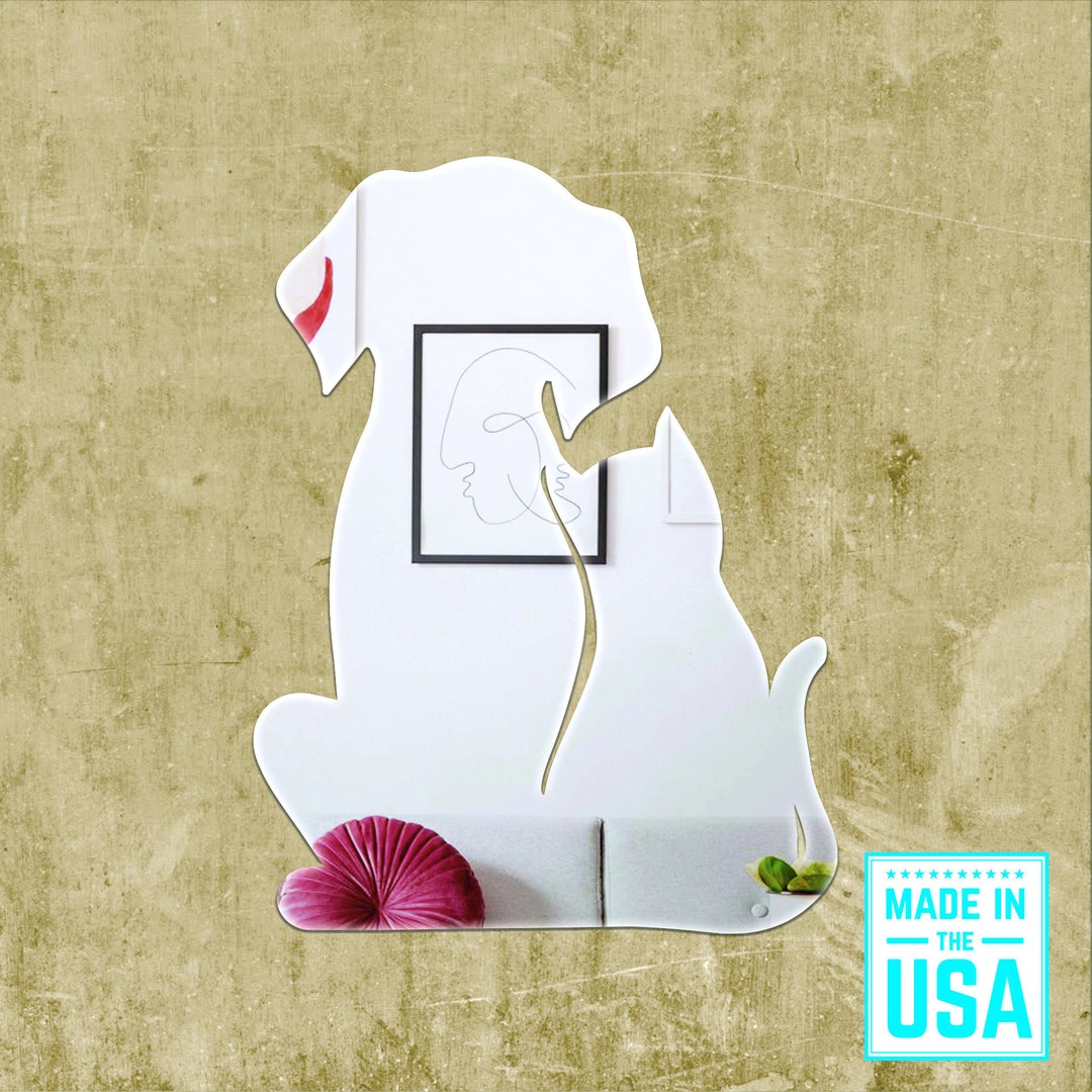 Dog Shaped Mirror | Safe Mirror Ideal for Nursery or Kid’s’ Room or ...