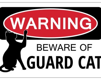 Funny Cat Sign - Etsy