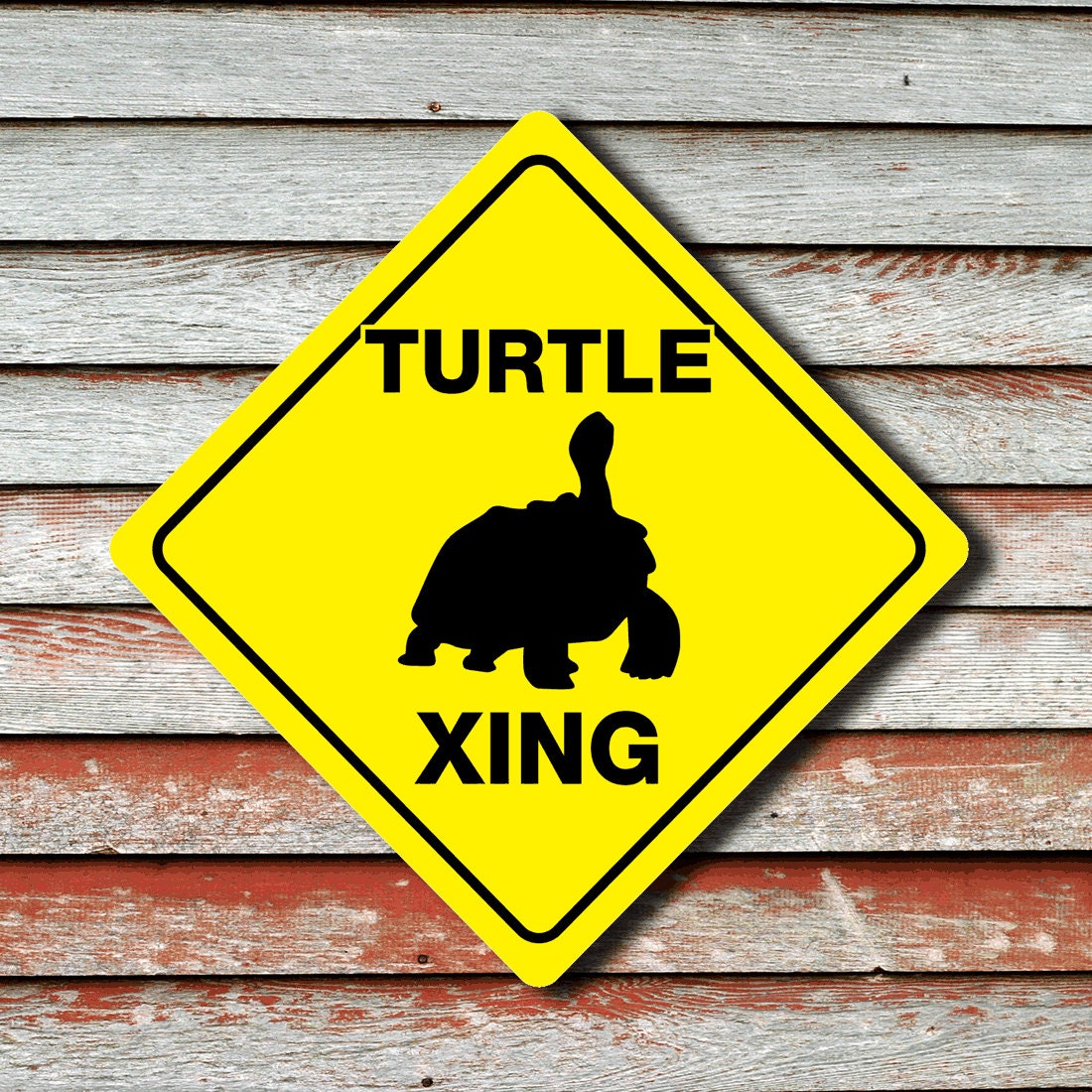 TURTLE CROSSING Funny Novelty Xing Sign - Etsy