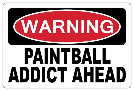 Paintball Warning Sign