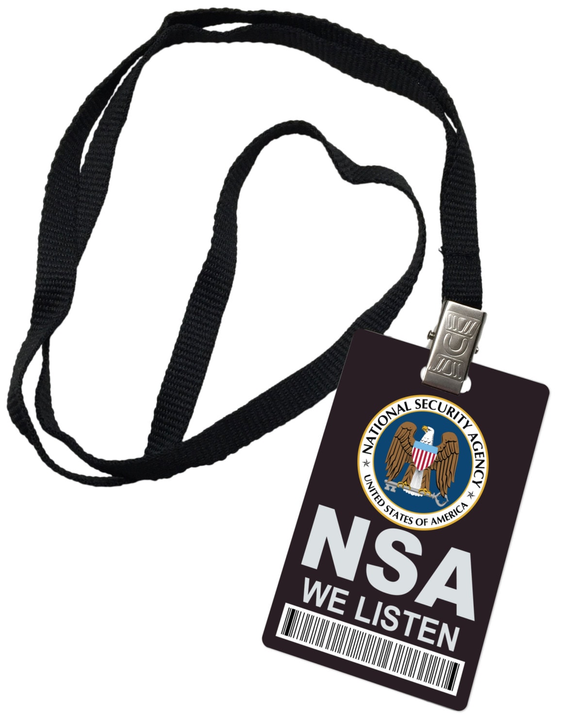 NSA We Listen Novelty ID Badge Prop Costume - Etsy