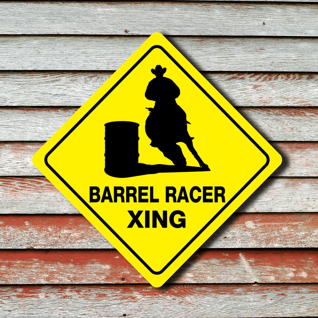 BARREL RACER CROSSING Funny Novelty Crossing Sign - Etsy
