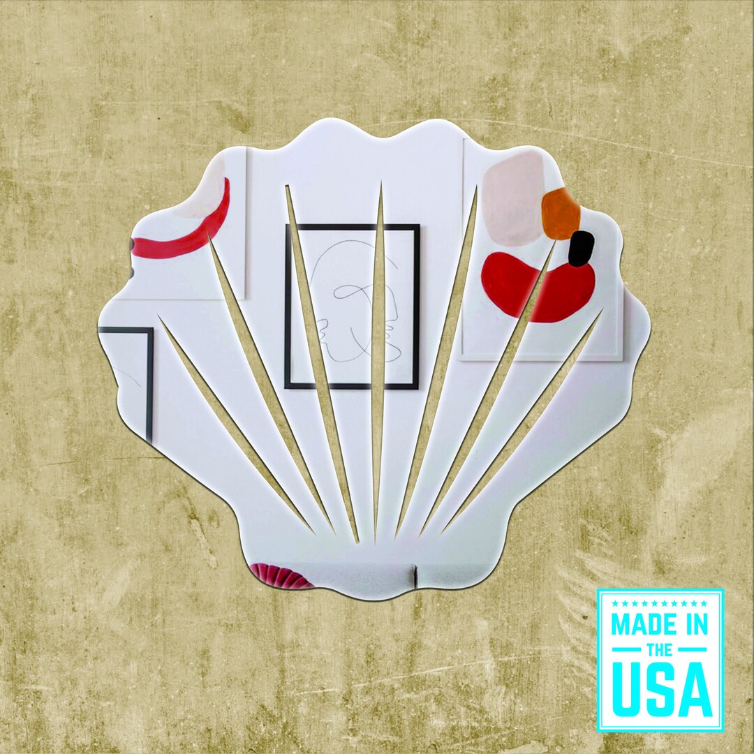 Sea Shell Shaped Mirror | Safe Mirror Ideal for Nursery or Kid’s’ Room ...