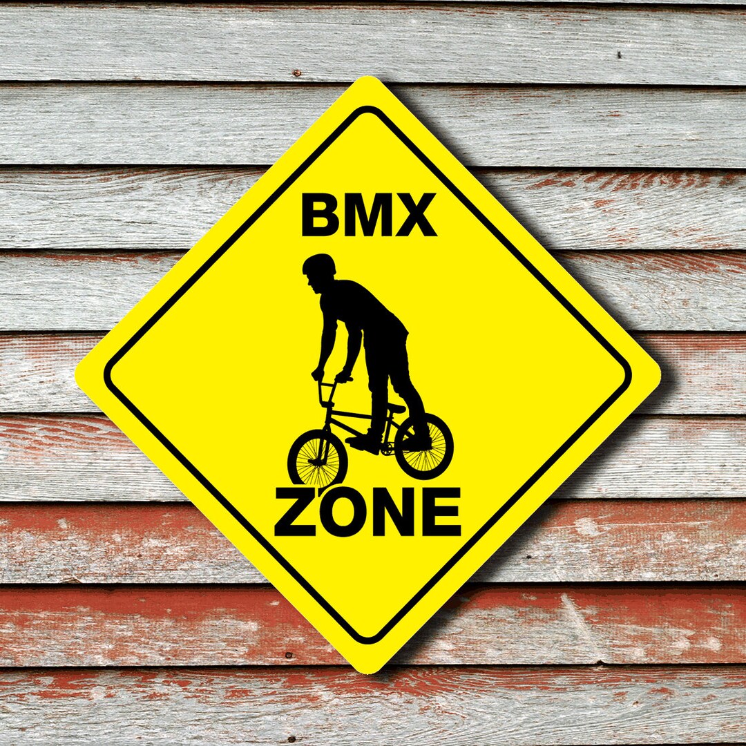 BMX ZONE Funny Novelty Xing Sign - Etsy