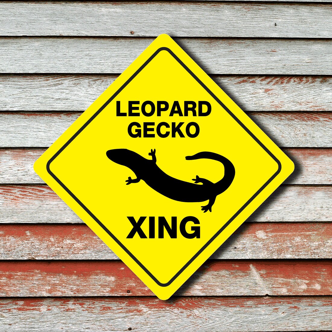 LEOPARD GECKO CROSSING Funny Novelty Sign - Etsy