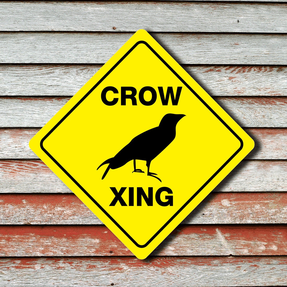 CROW CROSSING Funny Novelty Crossing Sign - Etsy Italia