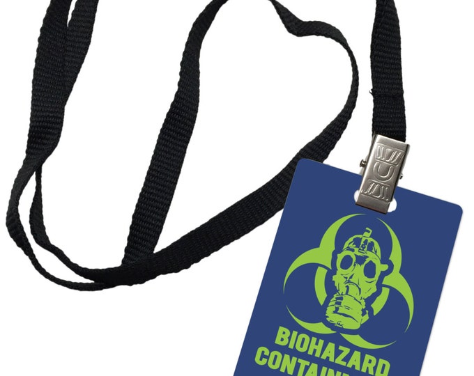 Biohazard Containment Unit Novelty ID Badge Prop Costume - Etsy