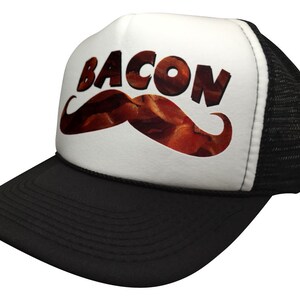 Brand New Bacon Funny Trucker Hat BBQ Vintage Mesh Cap Snapback - Etsy