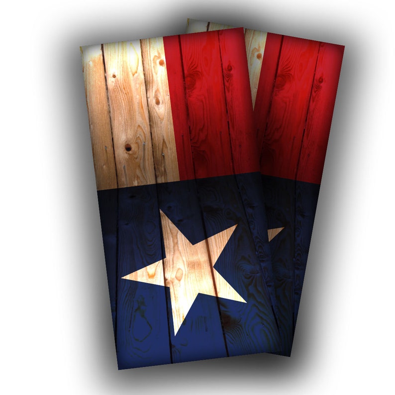 Distressed Texas Flag Cornhole Board Wraps Laminated Sticker - Etsy