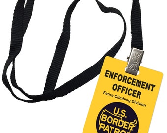 ICE U.S. Border Patrol Novelty ID Badge Prop Costume | Etsy