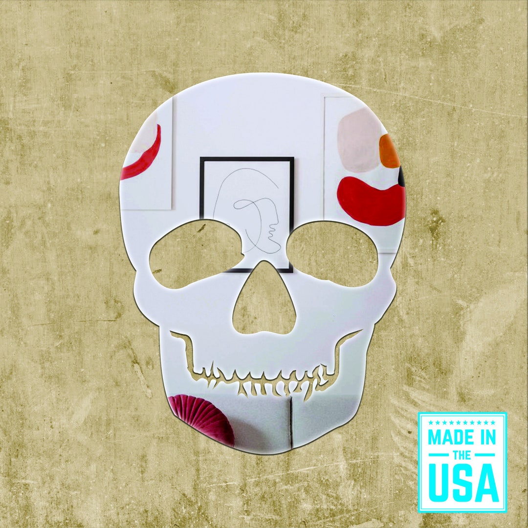 Skull Shaped Mirror | Safe Mirror Ideal for Nursery or Kid’s’ Room or ...