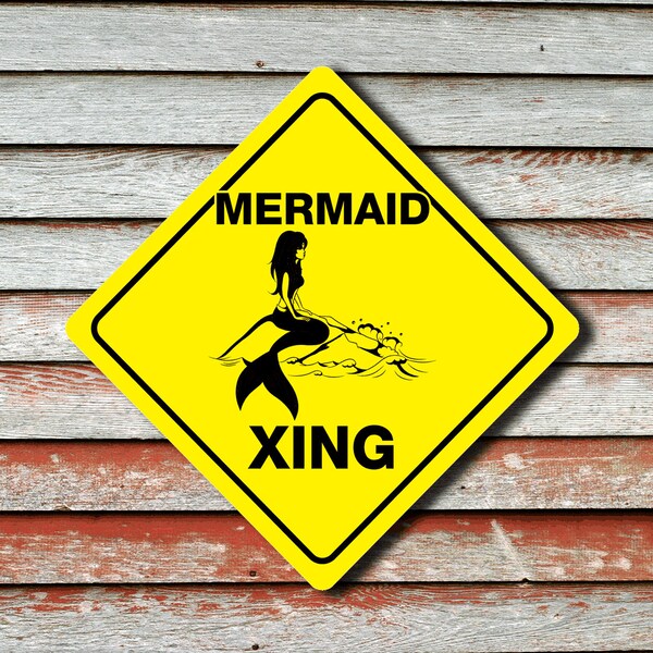 Mermaid Crossing Sign - Etsy
