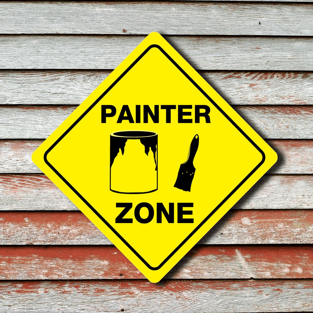 PAINTER ZONE Funny Novelty Crossing Sign - Etsy