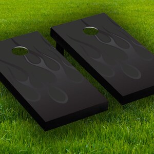 Ghost Flames Cornhole Board Wraps Laminated Sticker Set Skin Decal - Etsy