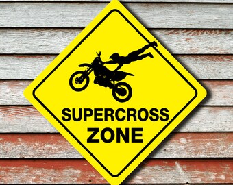 Supermoto Street Sign Race Racer Competition Track Rider Super - Etsy