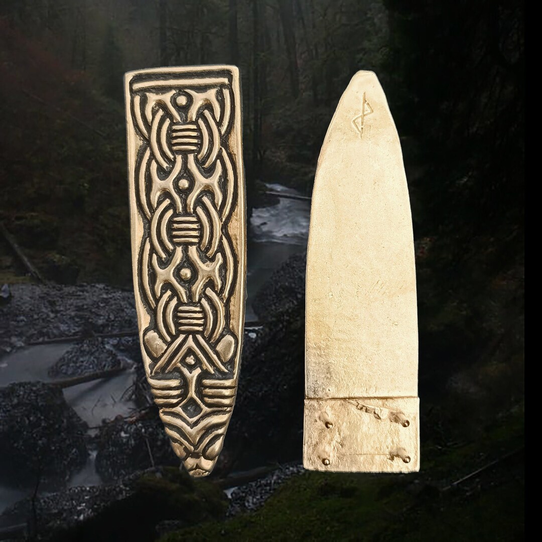 Bronze Borre Style Viking Strap End - Etsy