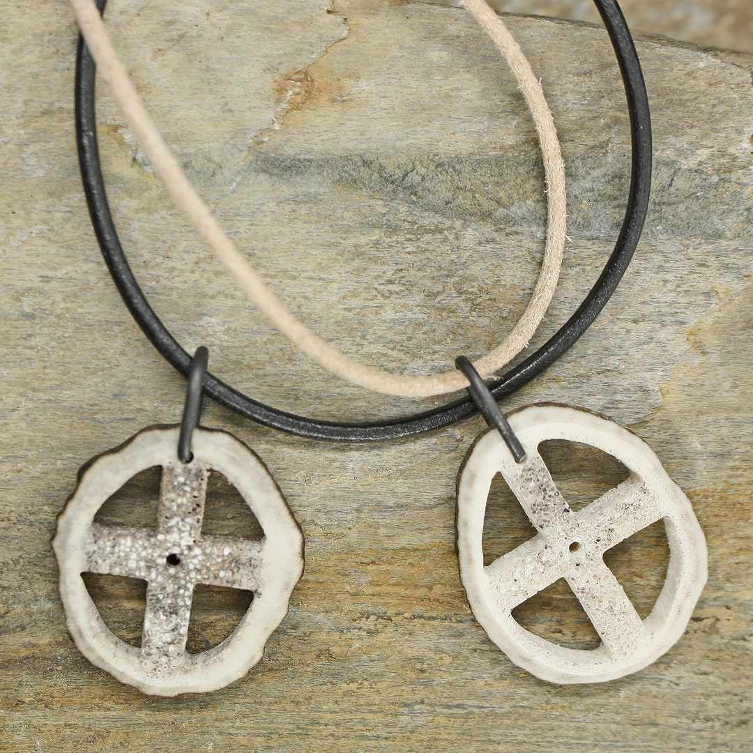Antler Sun Cross Odin Pendant - Etsy