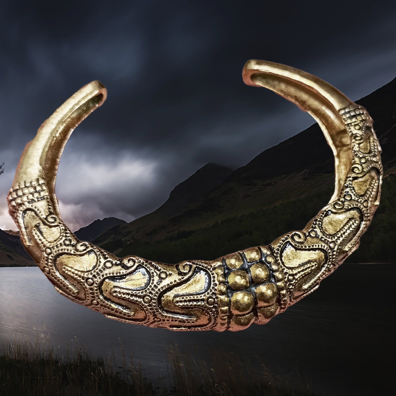 Bronze Replica Viking Bracelet / Arm Ring From Orupgard - Etsy