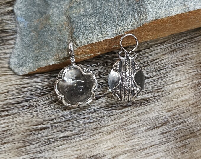 Silver Dipped Raw Quartz Crystal Point Necklace Rough Clear Spike With ...