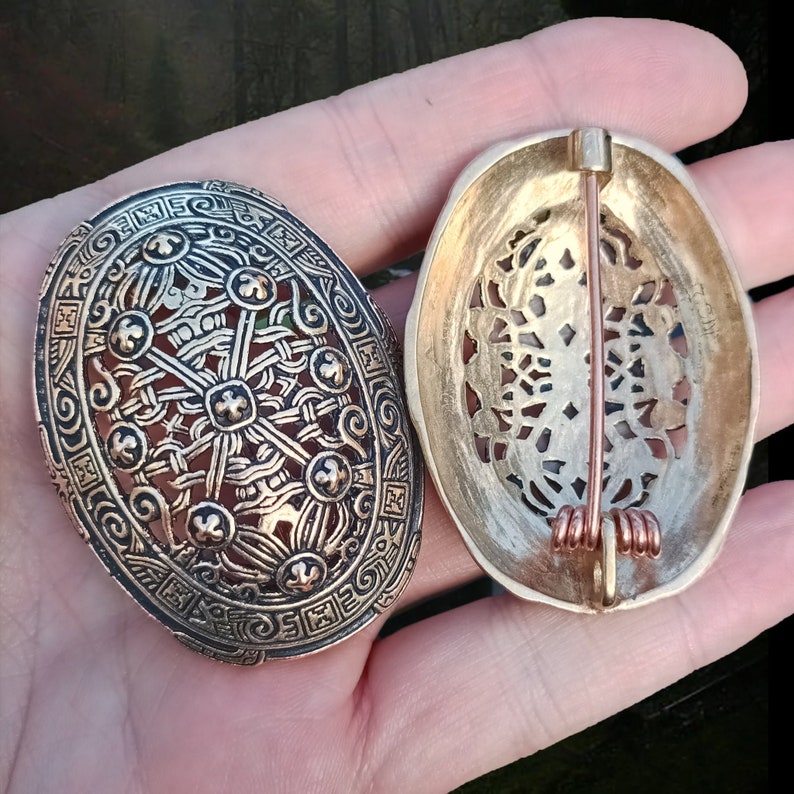 Bronze Borre Style Openwork Viking Tortoise Brooches - Etsy