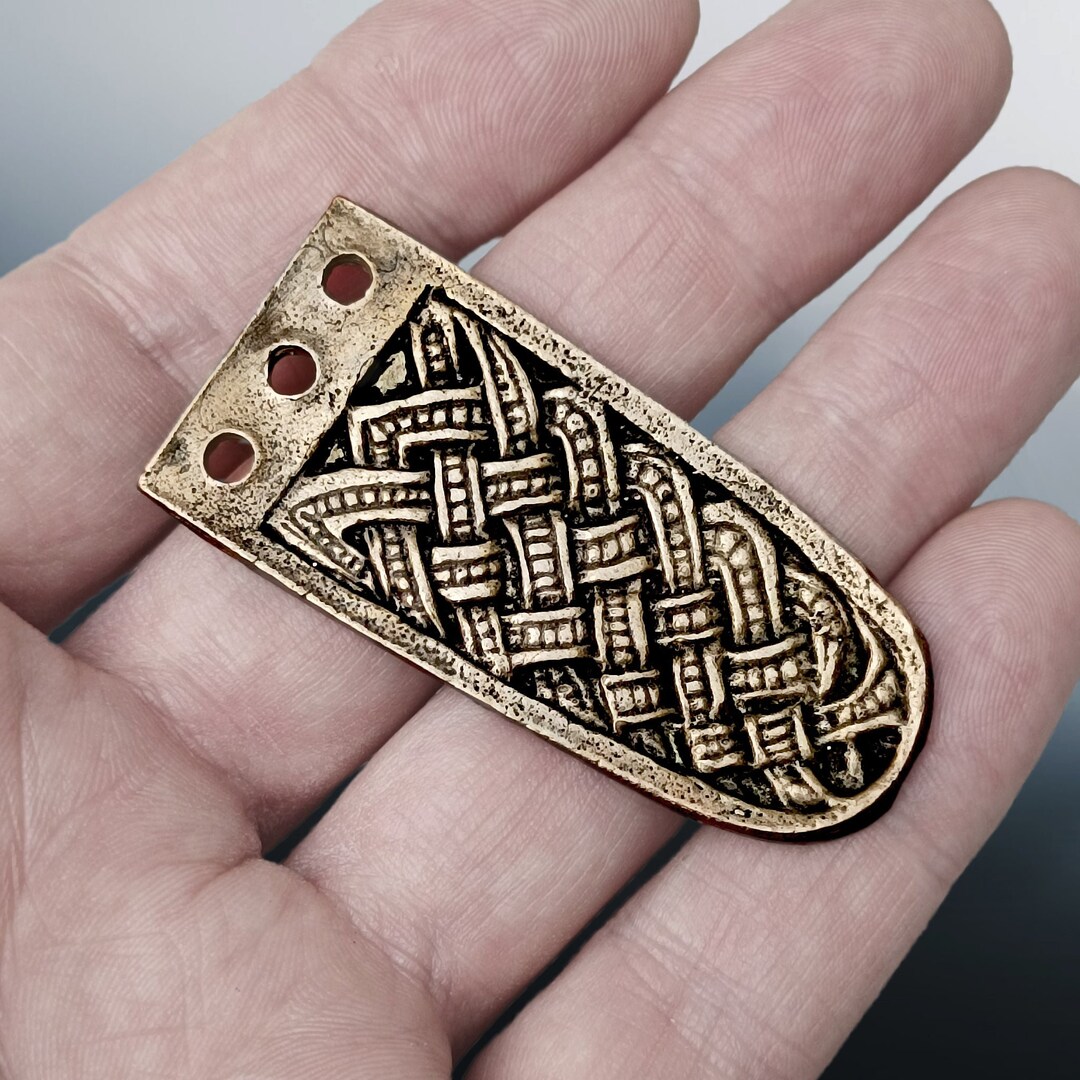 Bronze Viking / Saxon Strap End With Cross Hatching From York - Etsy