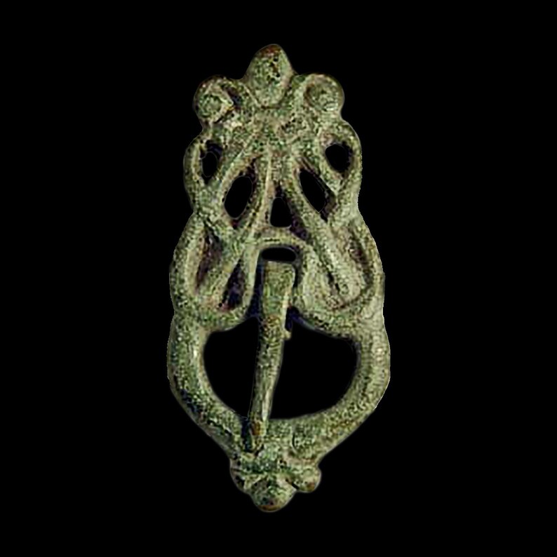 Bronze Ringerike Style Knotwork Viking Buckle Set - Etsy