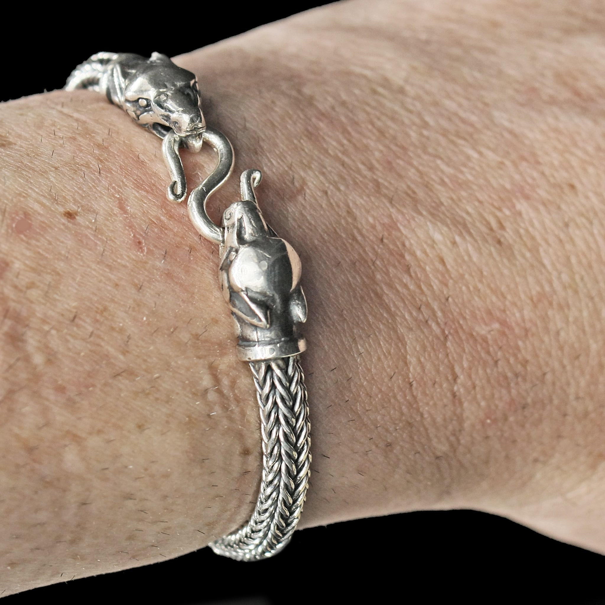 Silver Snake Bracelets For Men
