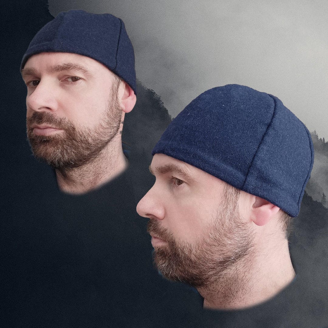 Authentic 6-panel Wool Viking Hat Inspired by Birka Finds - Historical ...