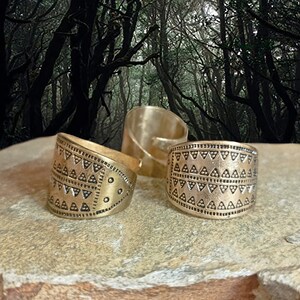 Embossed Bronze Replica Viking Ring - Etsy