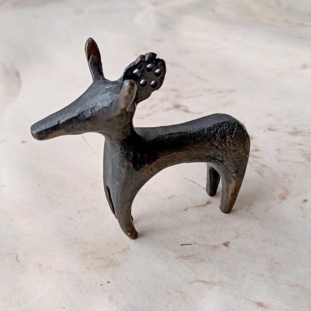 Bronze Age Scandinavian Bronze Bull / Reindeer Animal Statuette - Etsy