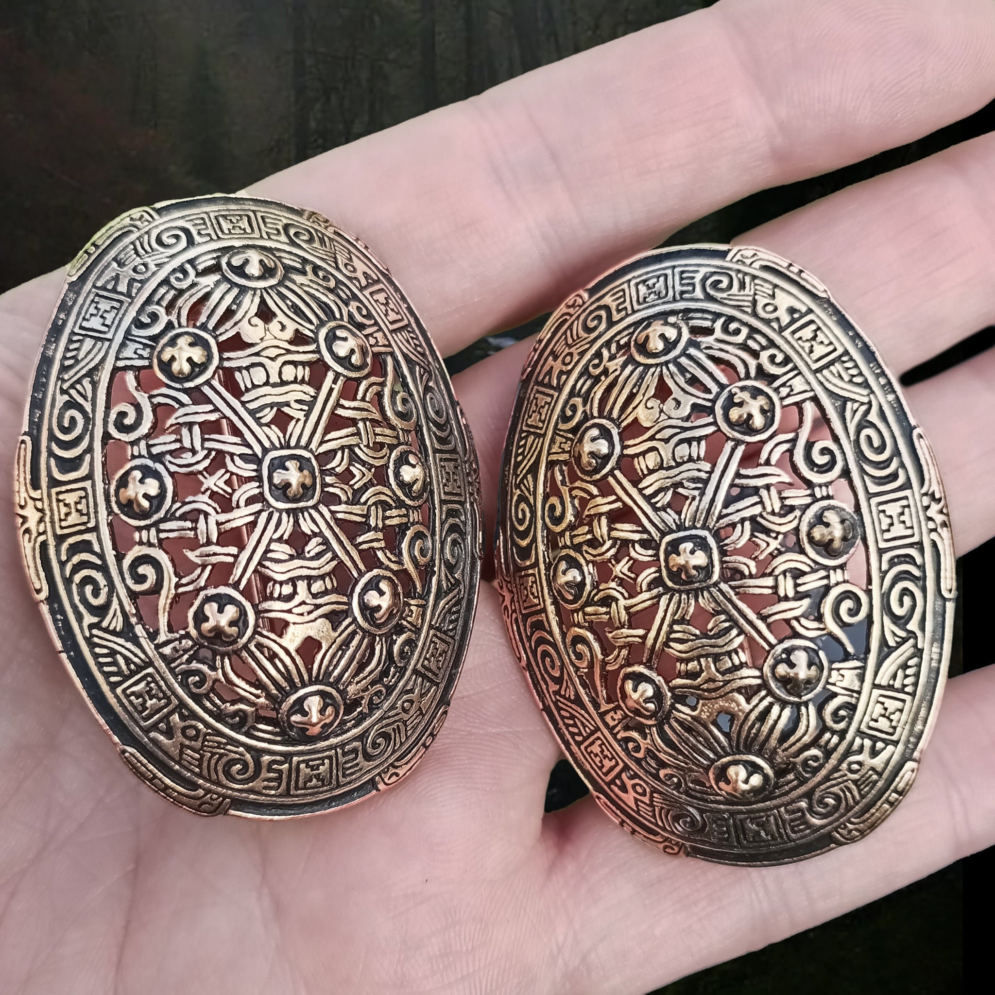 Bronze Borre Style Openwork Viking Tortoise Brooches - Etsy