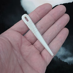 Bone Nalbinding Needle - Small Decorated - Etsy