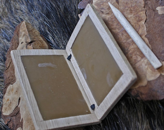 Wax Tablet W/ Wooden Stylus 3.5x4.5 Inches -- Medieval iPad - Etsy