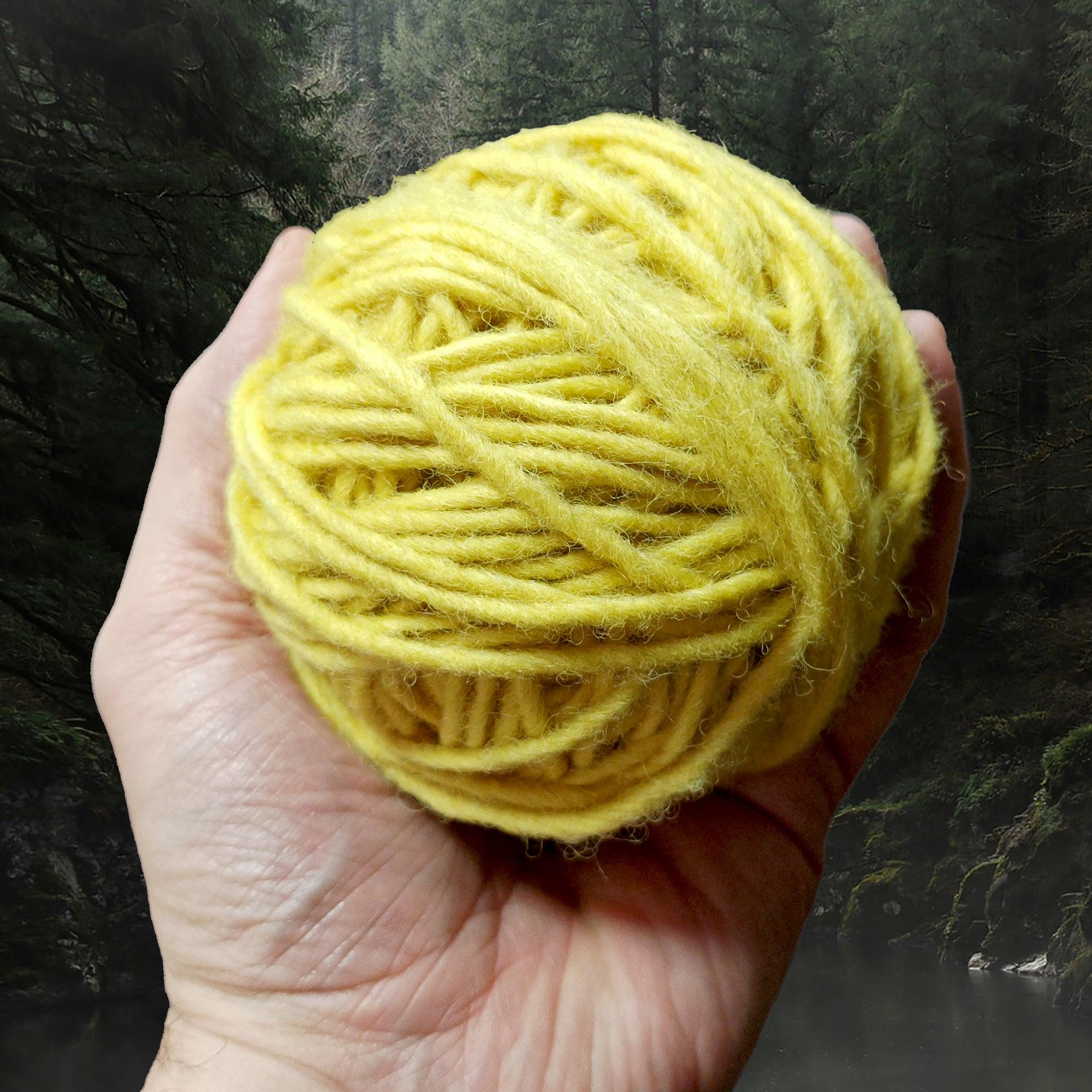 Shetland Wool Yarn Ball: Natural & Plant-dyed Nalbinding Fiber - Etsy