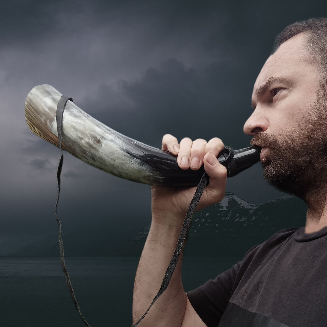 Small Polished Viking Blowing Horn / Bugle - Etsy